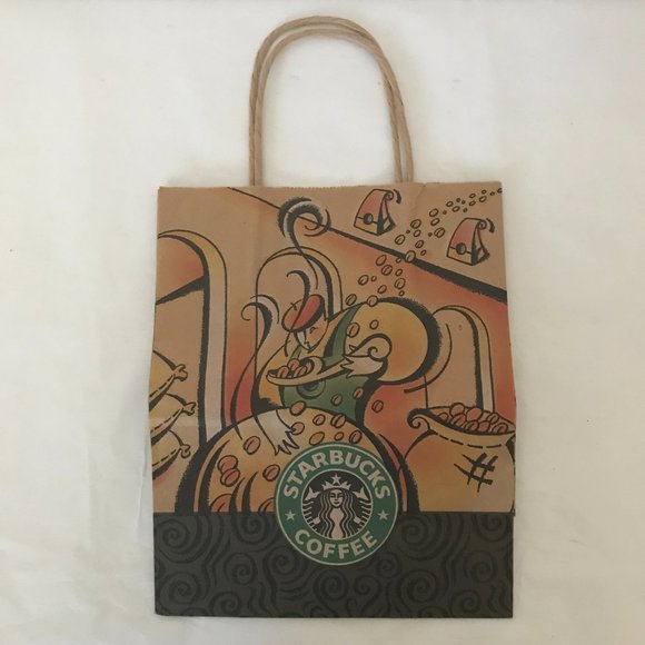 Starbucks | Other | Vintage Starbucks Paper Bag Sack 994 Wold Logo ...